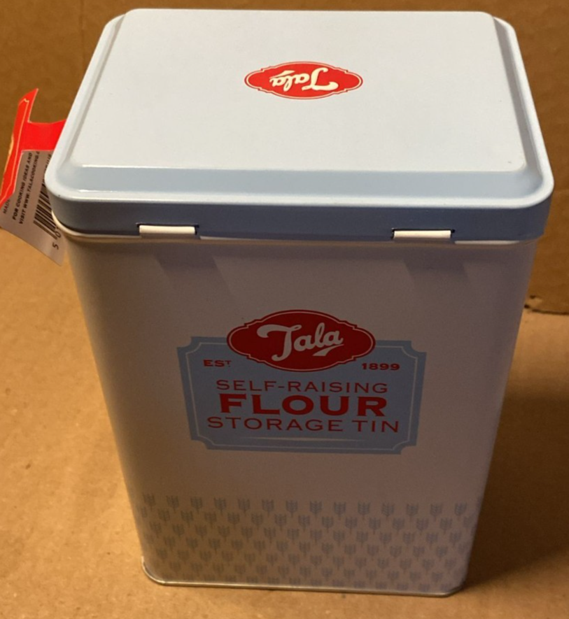 Tala Self Raising Flour Storage Tin Blue 2.19L 12x9x19cm Home Kitchen ...
