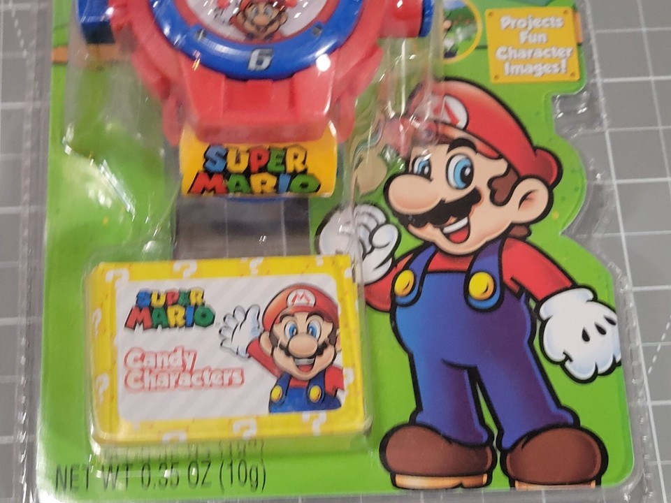 Nintendo Super Mario Kids Watch Projector with Candy Fun Character ...