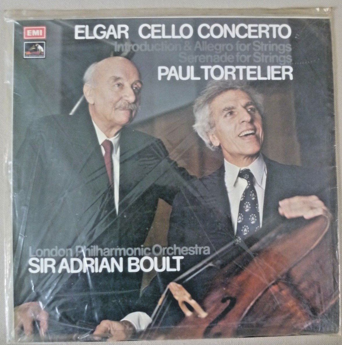 Vintage 33⅓ LP - Elgar Cello Concerto Paul Tortelier & A Boult - EMI ...