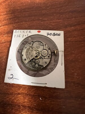 HB Becker cal. 1151-1 watch movement : Helbros branded - parts / repair ...