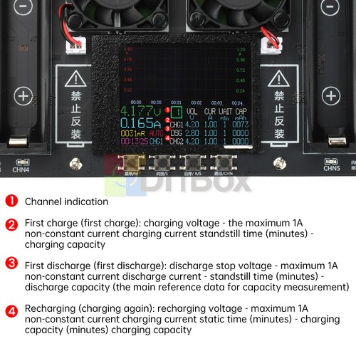 18650/21700 Battery Capacity Internal Resistance Tester Auto Charging ...