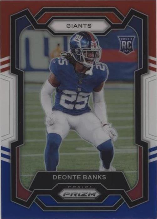 2023 Panini Prizm - Rookies Deonte Banks #376 Red White & Blue Prizm ...