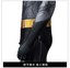 Batman Cosplay Costume Jumpsuit + Cape Superhero Outfits Halloween ...