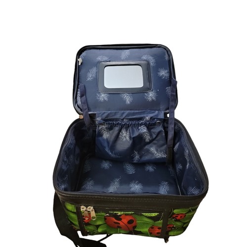 Ladybug Travel Case Make Up Picnic Kids Pretend Summer Fun Strap Handle ...