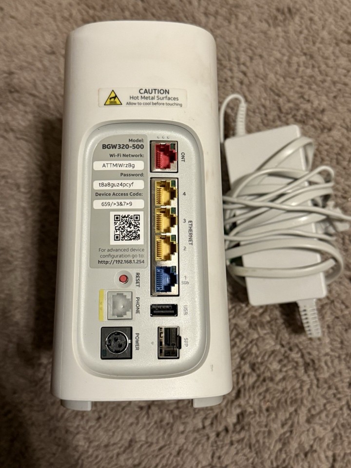 AT&T BGW-320 500 802.11a/n/ac/ax Wireless-ax Integrated/Built-in ONT | eBay