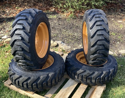 4-HD 10-16.5 SKS-8 Skid Steer Tires/Rims/Wheels for Case 1840,1838,1835 ...
