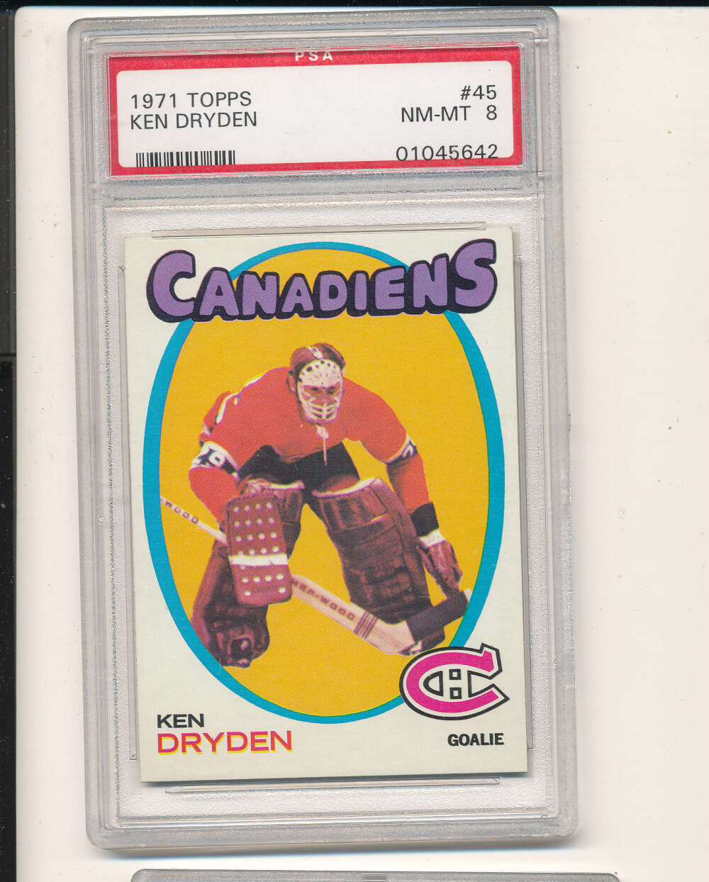 1971 Topps Hockey Card Ken Dryden Canadiens rookie #45 psa 8 mt bxm | eBay