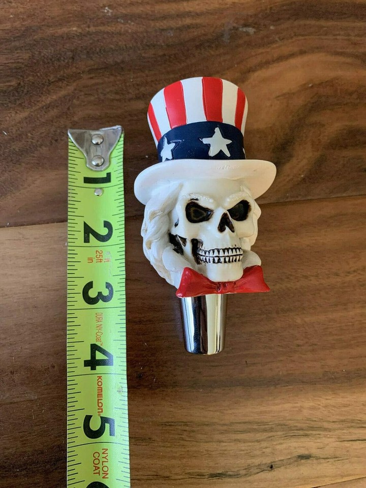 USA uncle sam Flag skull Beer Tap Handle Kegerator Resin Patriotic ...