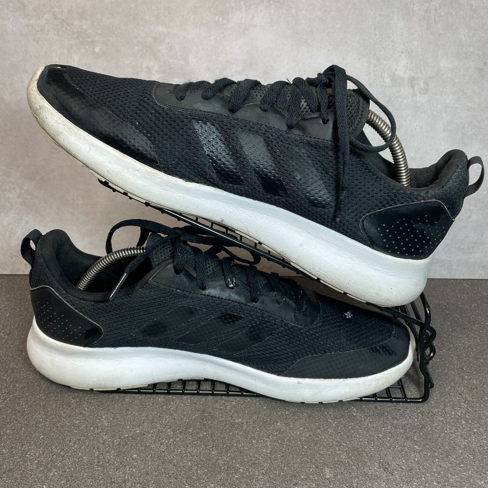 Adidas Element Race Cloudfoam Black Lace-Up Trainers Sneakers Shoes ...