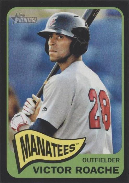 2014 Topps Heritage Minor League Edition - Victor Roache #49 Black /105 ...