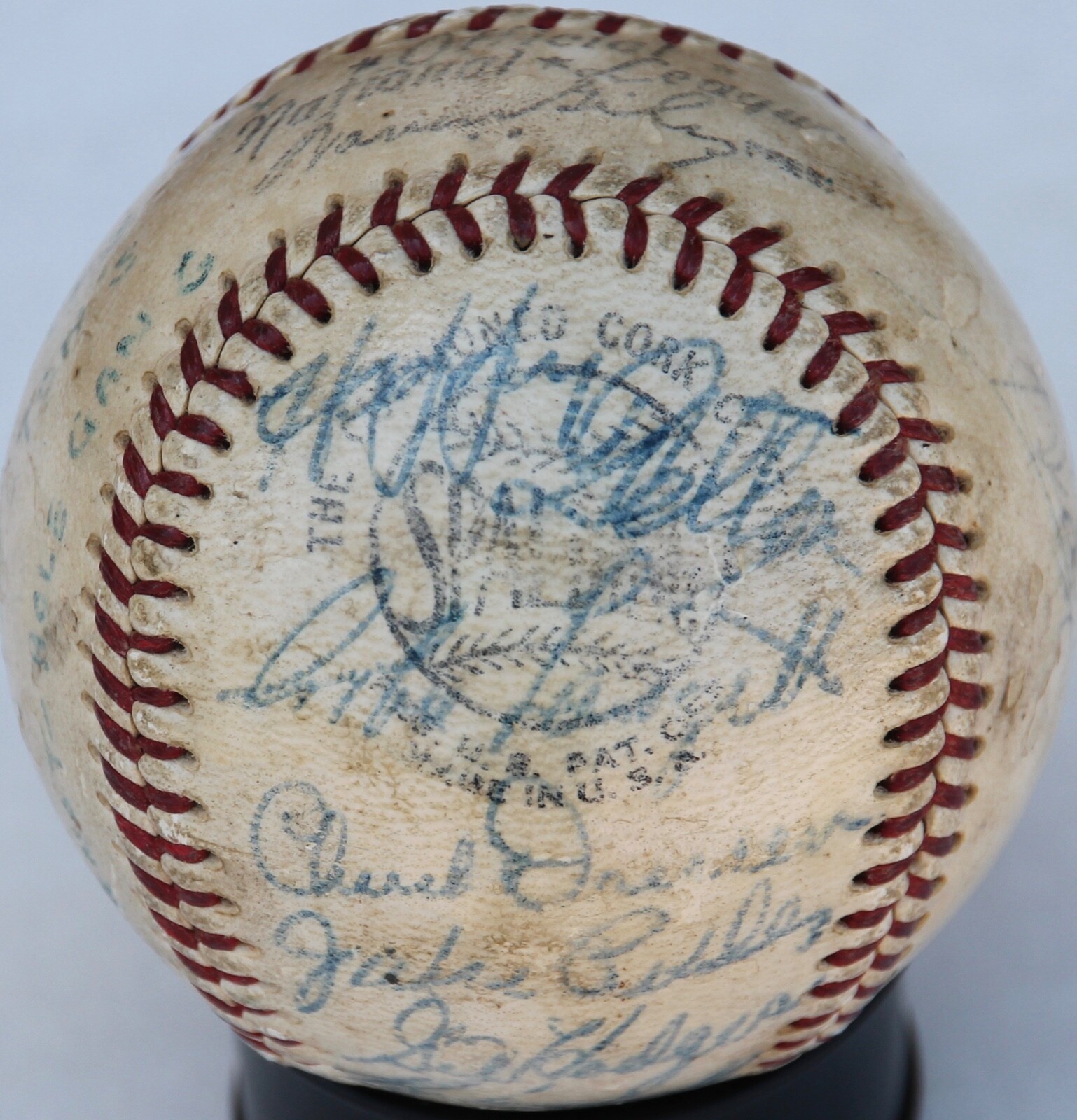 SIGNED 1953 BROOKLYN DODGERS HAPPY FELTON HODGES CAMPANELLA TEAM ...