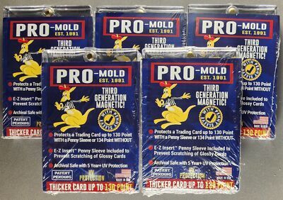 5x Pro Mold MH130SAB 3rd Gen w/ Sleeve 130pt Magnetic Card Holder One ...