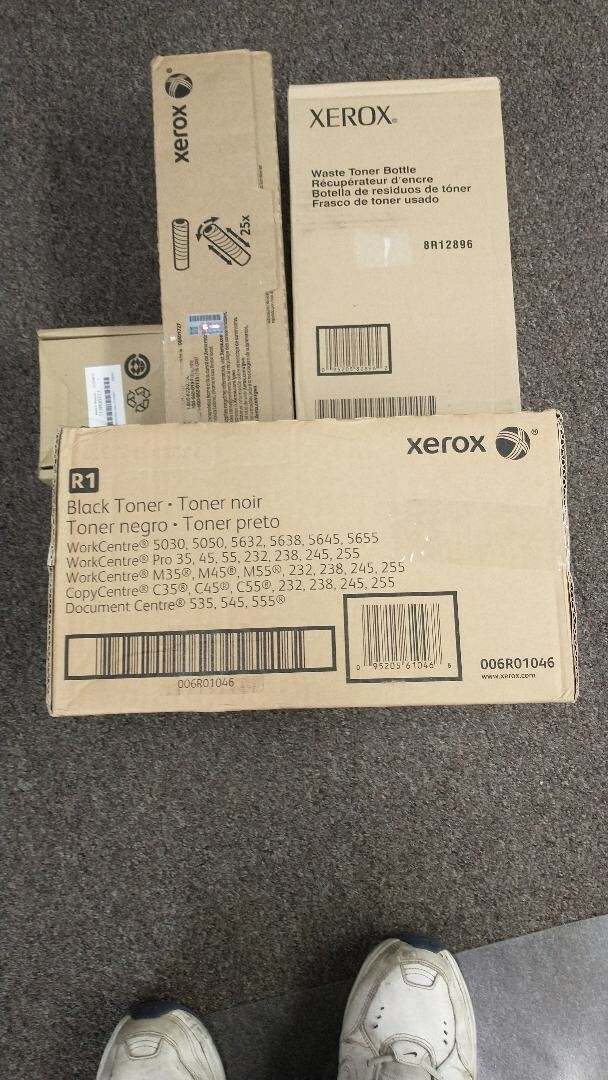 Genuine Xerox 006R01046 Black Toner Cartridge (2 Pack) WC 5030 5050 ...