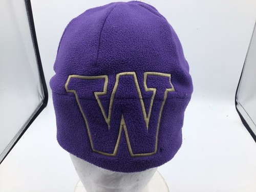 UW Washington Huskies Columbia Winter Hat Purple OSFA Football Fleece ...