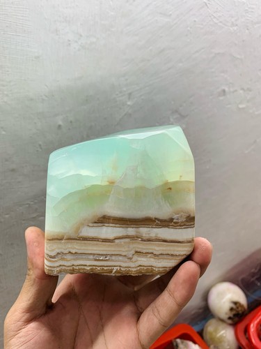 Top Quality 1.3kg Natural Caribbean Blue Calcite Polish Freeform ...