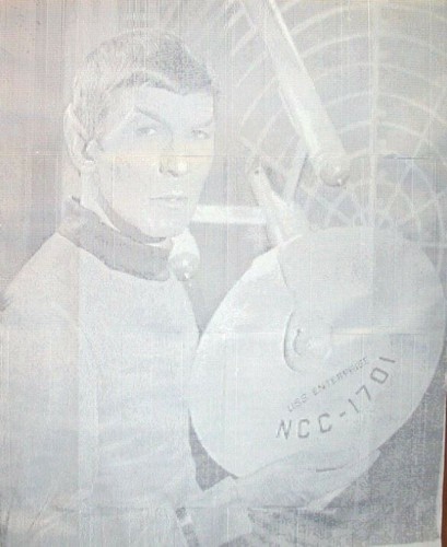 Extremely Rare Star Trek Mr. Spock ASCII Art Chaintrain Line Print 1979 ...