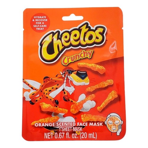 CHEETOS CRUNCHY ORANGE SCENTED FACE FACIAL SHEET MASK 0.67 OZ skincare ...
