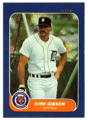 1986 Fleer Mini KIRK GIBSON (ex-mt) Detroit Tigers | eBay