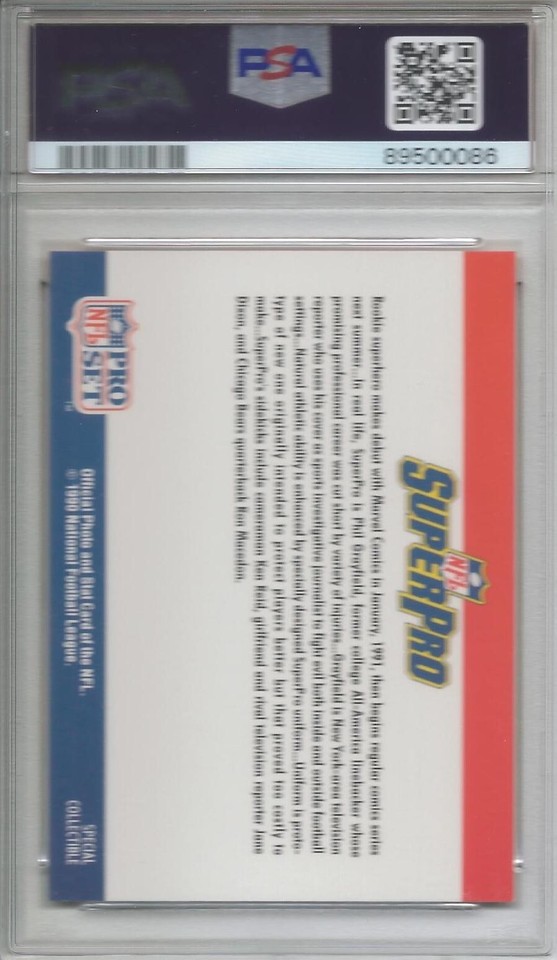 🔥 1990 Pro Set Football NNO SuperPro RC Rookie Card PSA 9 MINT "Rare" 🔥 ...