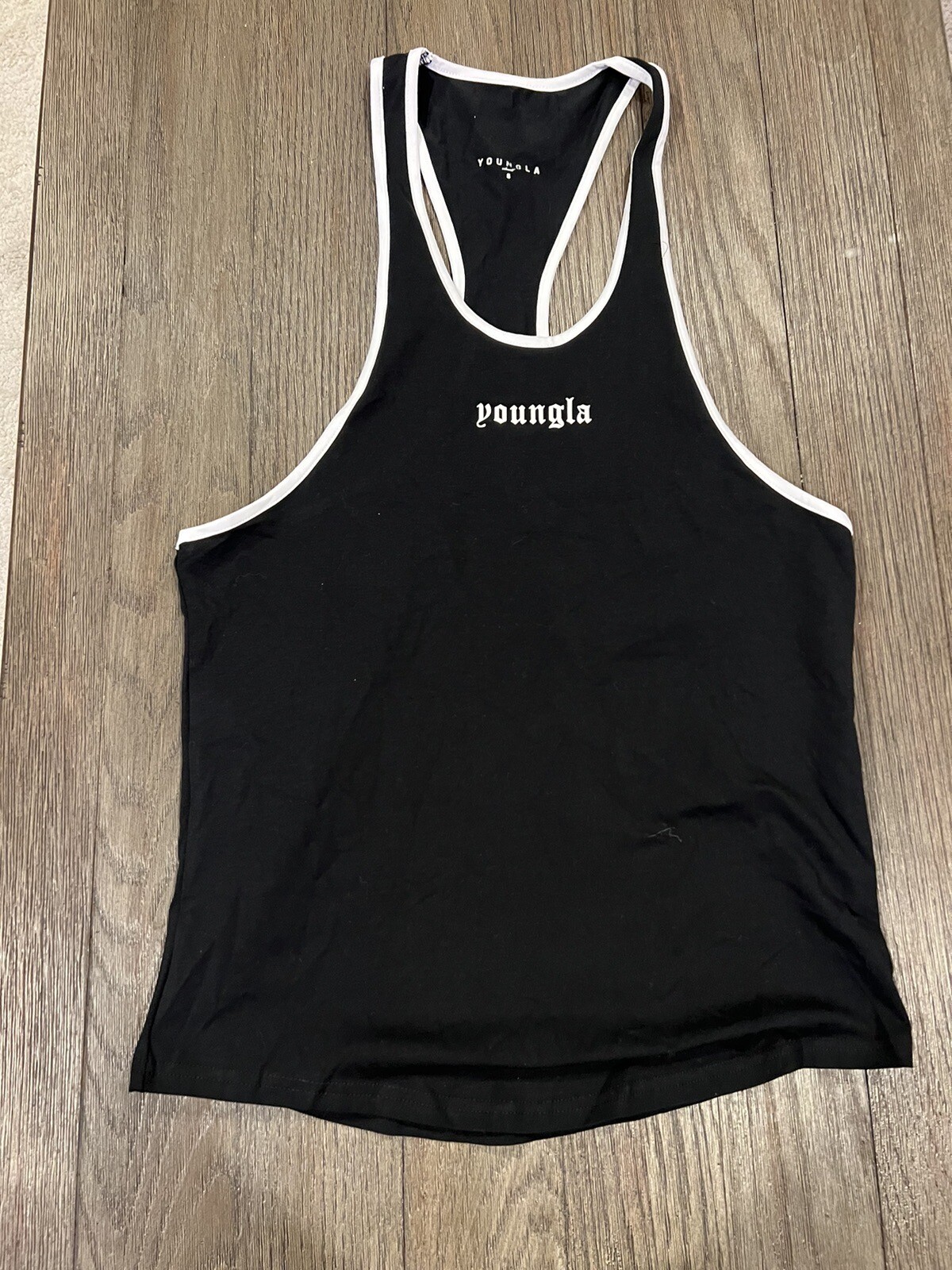 Men's Youngla Tank Top Stringer New Small Black | eBay