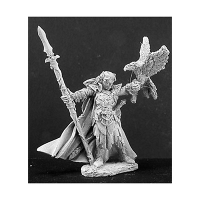 Reaper Dark Heaven Metal 28mm Wood Elf King w/Spear & Hawk Pack New | eBay