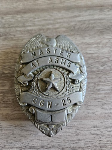 Vintage USN Navy Master at Arms MAA Badge USS Bainbridge CGN-25 Nuclear ...