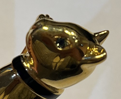 Vintage Carolee Large Gold Tone Cat Kitty Pin Brooch 2.75”X 1.5” | eBay