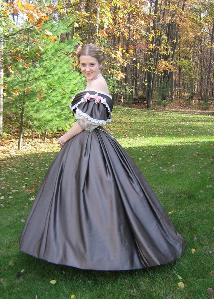 1860s Renaissance Victorian Prom Dress Civil War Southern Belle ...