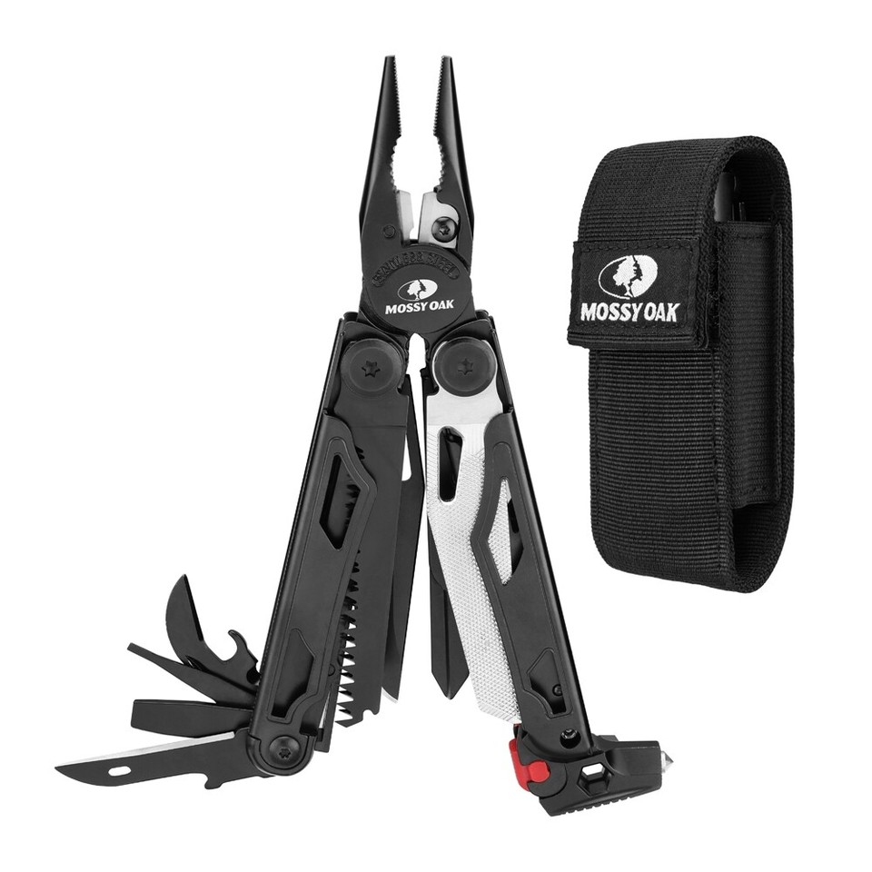 MOSSY OAK 19-in-1 Stainless Steel Multi Tool Folding Pocket Plier ...