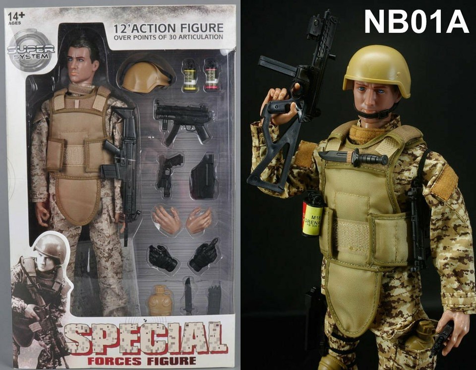 12'' American Military Soldiers Special Forces Army Man Action Figures ...