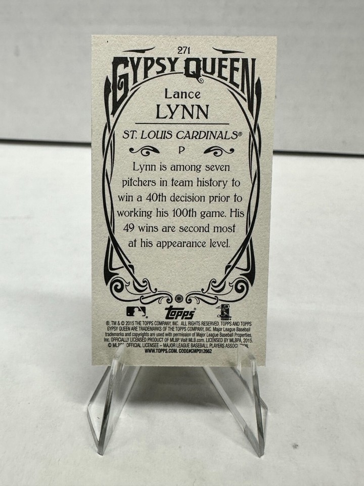 2015 Topps Gypsy Queen Mini Card #271 Lance Lynn St. Louis Cardinals ...
