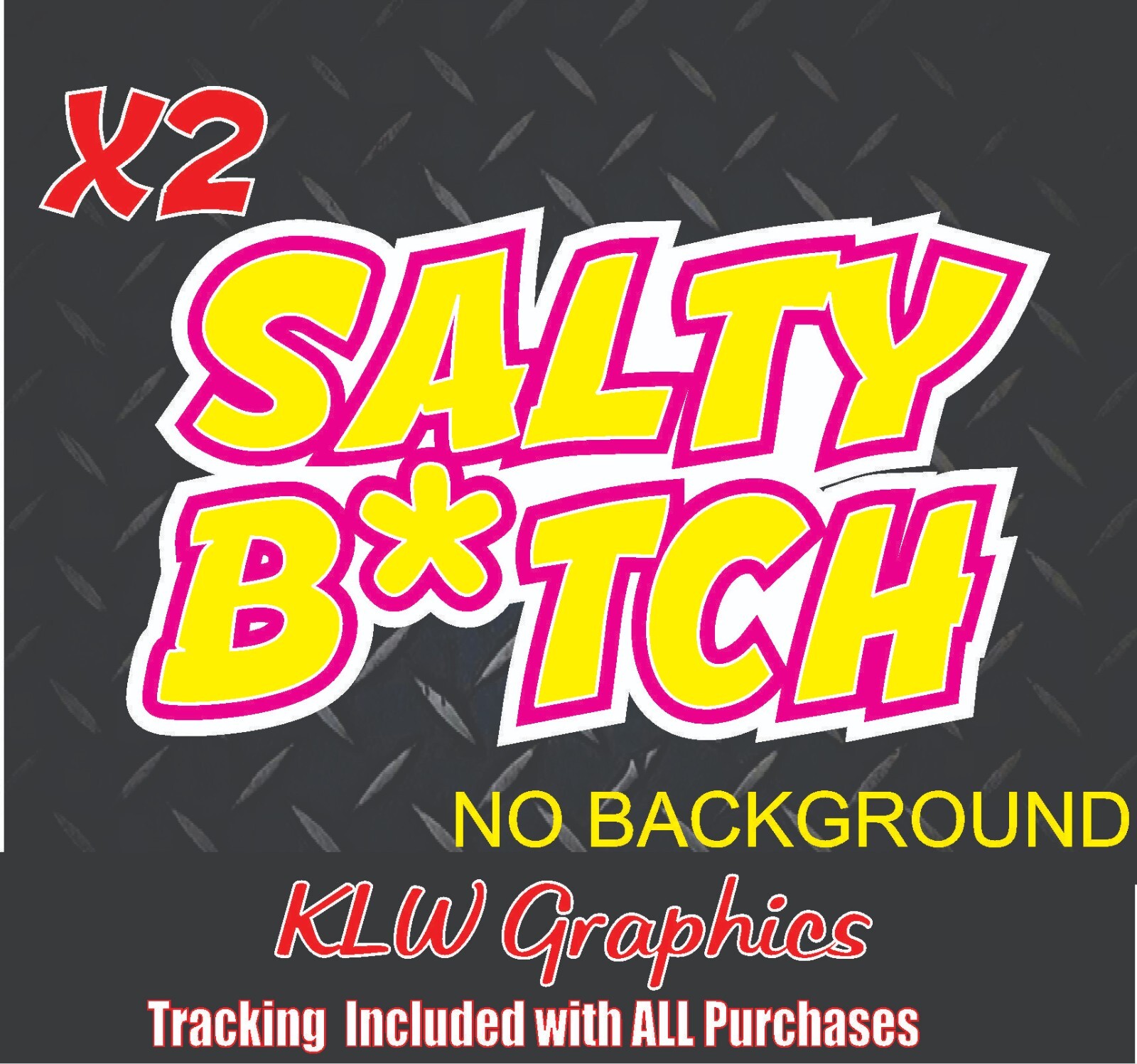 B*tch Salty Vinyl Decal Sticker Girly Funny Car Diesel Truck Window JDM Wife | eBay