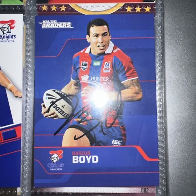 Darius Boyd Signed 2013 Traders NRL card Newcastle Knights | eBay Australia