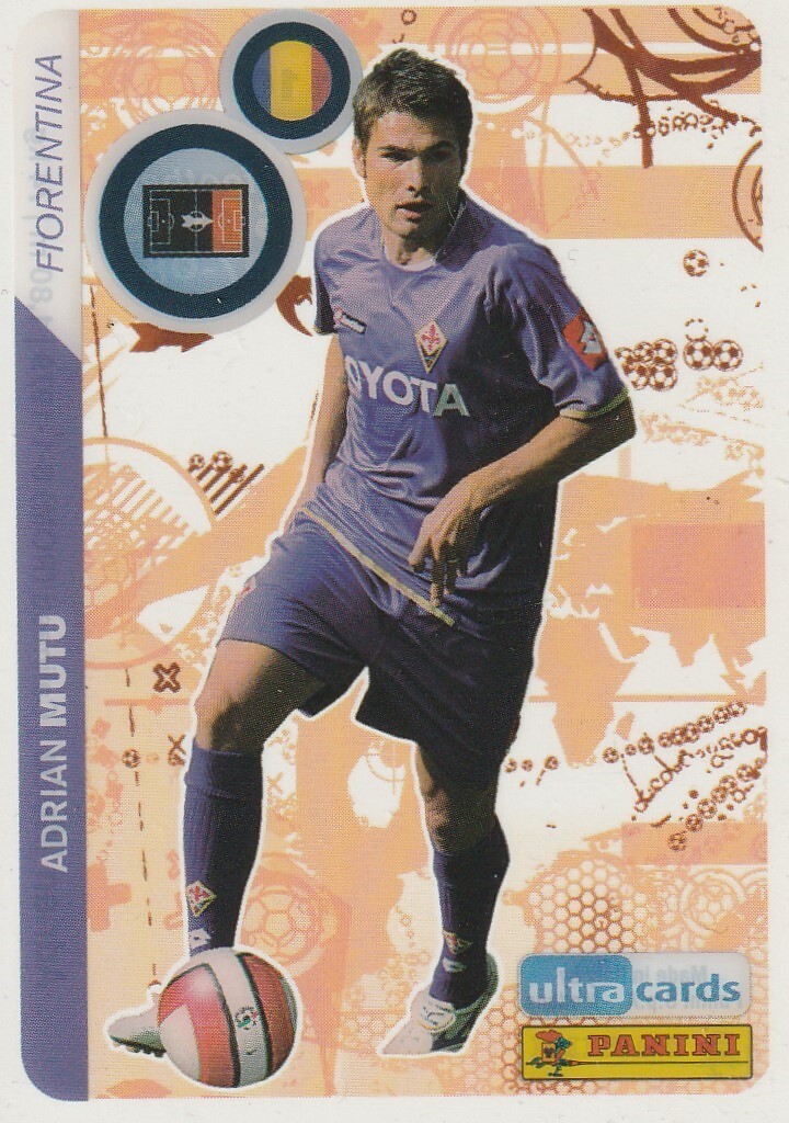 A8 - ADRIAN MUTU - Fiorentina - Panini Ultra Cards Football Stars 2007/ ...