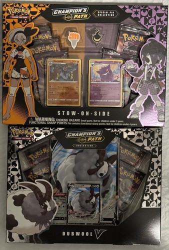 Pokemon TCG CHAMPION'S PATH Dubwool + Stow Collection Box NEW FACTORY ...