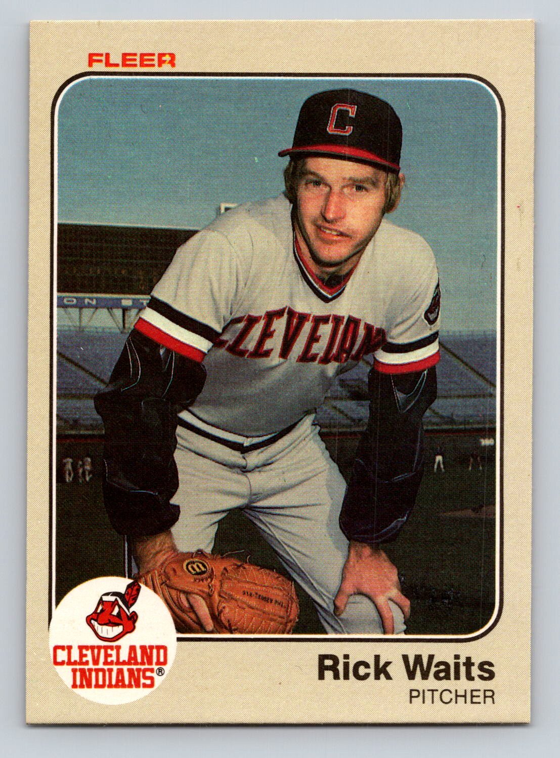 1983 Fleer Baseball #422 Rick Waits Cleveland Indians | eBay