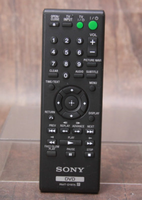 Sony Genuine RMT-D197A DVD Remote Control OEM DVP-CX985V DVP-NS611H DVP ...