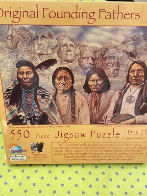 Sunsout Original Founding Fathers 550 Pc Puzzle 15 x 24 ☆ Native ...