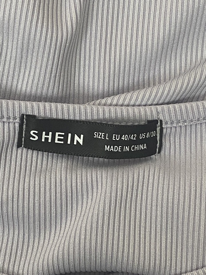 Shein Long Sleeve Crop Top Pullover Blouse Women's Juniors SZ L | eBay