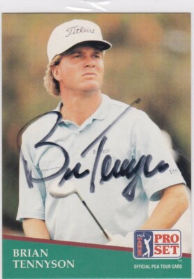 1991 Pro Set #48 Brian Tennyson PGA Signed IP Auto Autograph Free ...