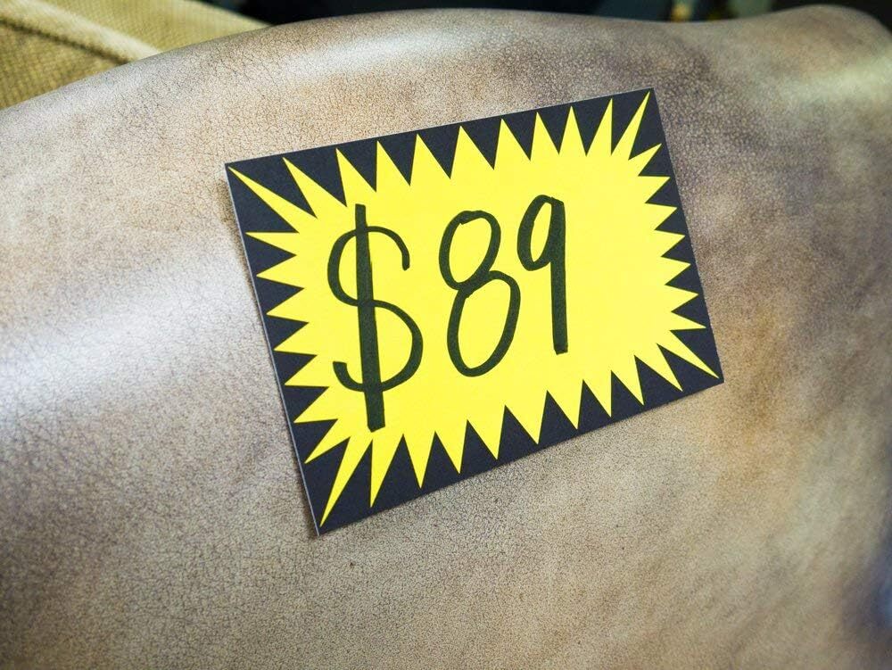 Retail Genius Price Burst 60 Sign Pack. Boost Sales with Bright Display ...