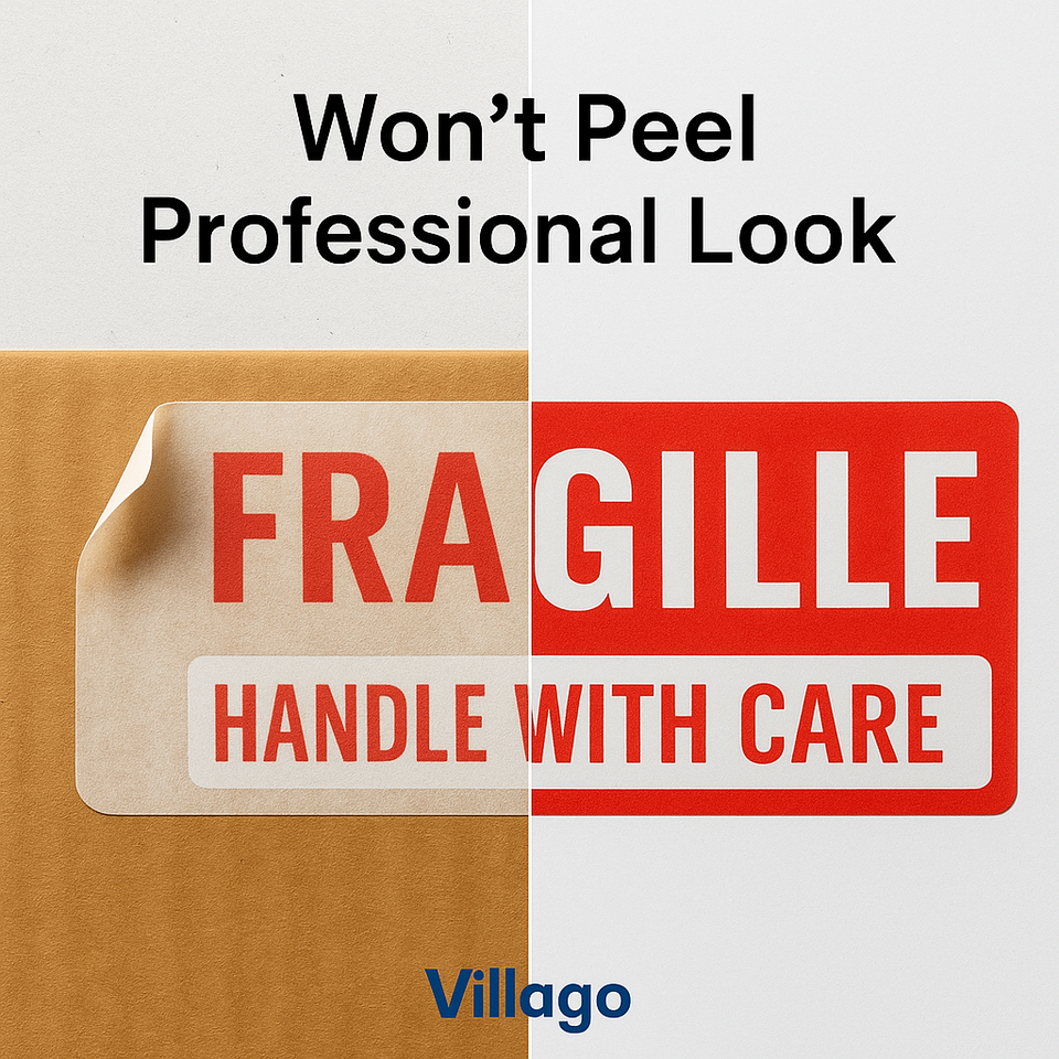 FRAGILE Stickers 1x3 Inch | Handle With Care Labels 1000 Pack | Strong ...