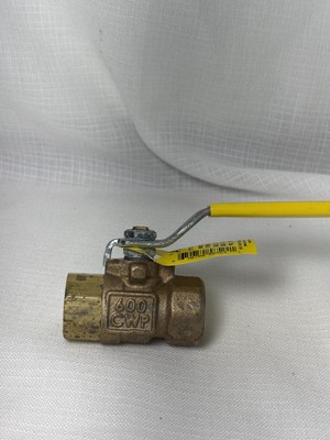 Apollo 77C-103-01 2-Piece Bronze Ball Valve, 1/2" 600 CWP, Brass Ball ...