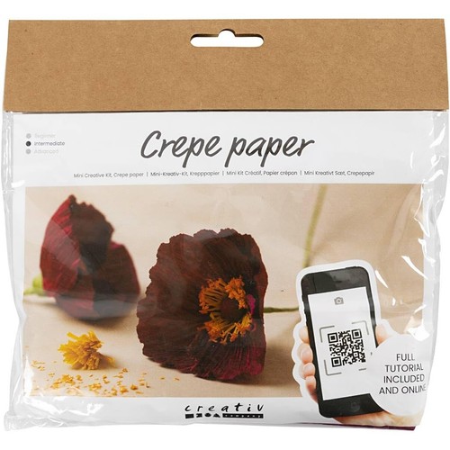 Creativ Company Mini Craft Sets Crepe Paper Flowers Poppies - for ...