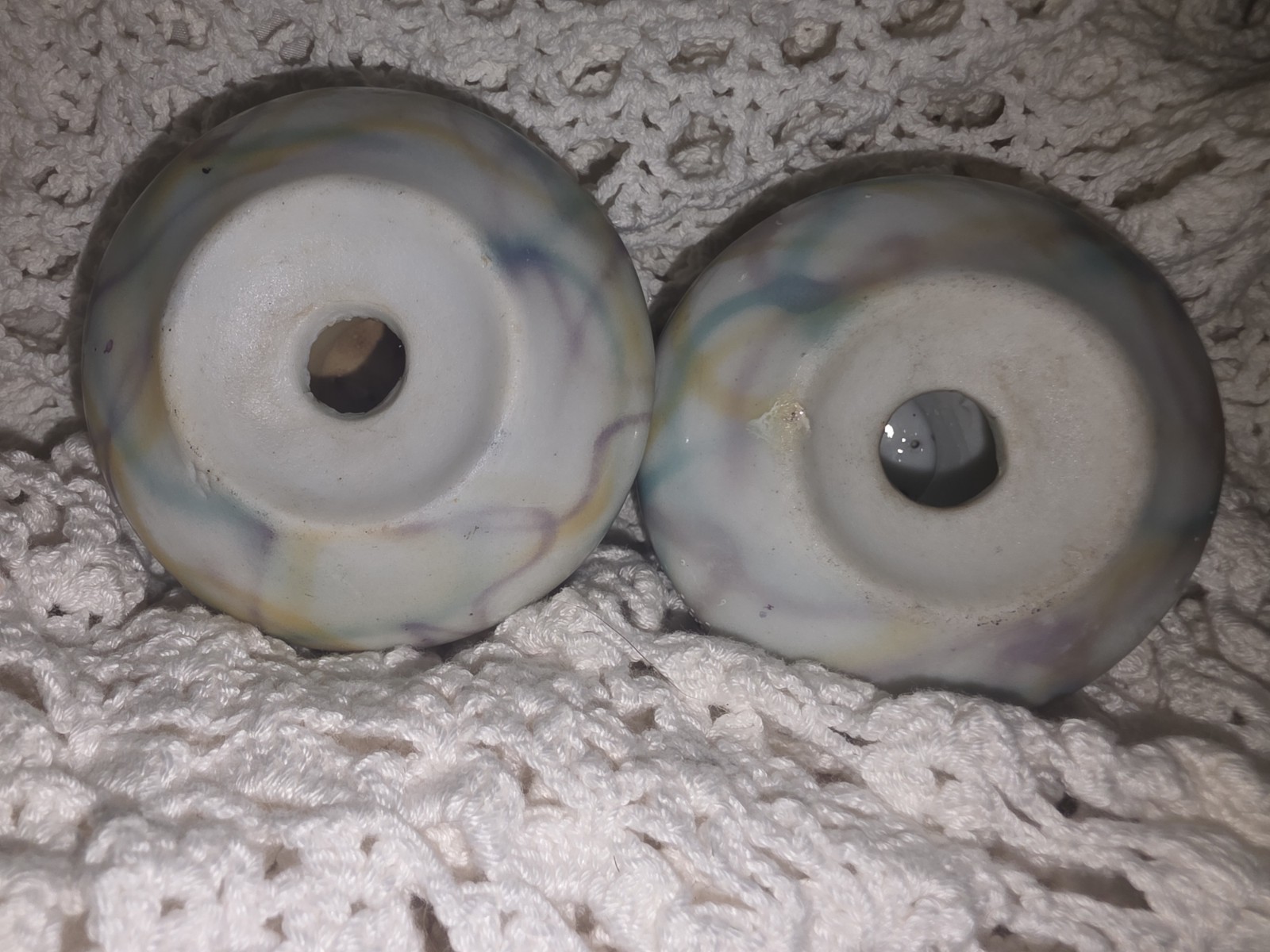Vintage Hand Painted Porcelain Salt Pepper Shakers Purple Violets ...