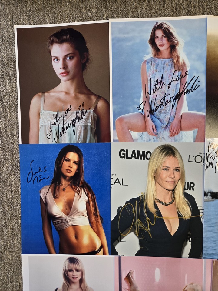 Lot Signed Autographed 8x10" Photographs Models & Actresses Collage ...