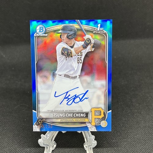 2025 Bowman Tsung-Che Cheng 1st Bowman True Blue Refractor Auto /150 ...