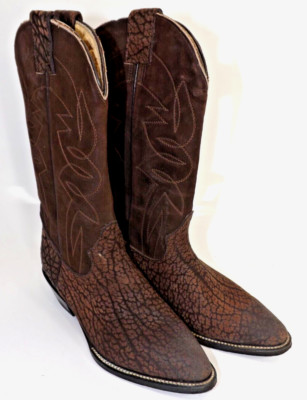Oklahoma Western boots -Ladies Bull Hide Brown leather - Women's size 7 ...