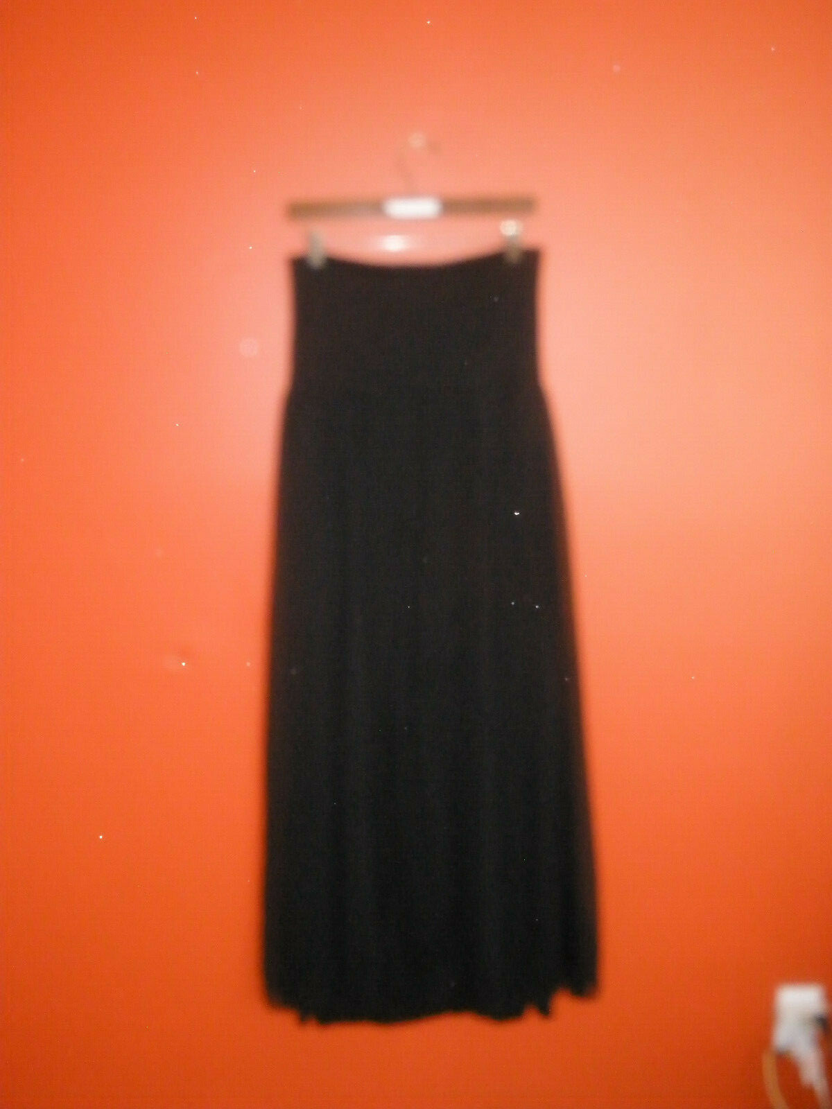 Willow and Clay Black Combine Materials Maxi Skirt El… - Gem