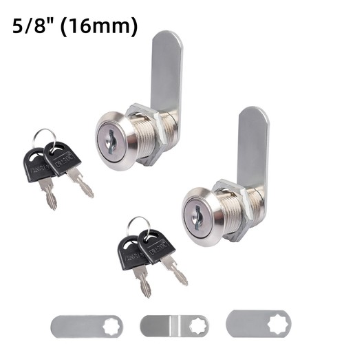 2 Set 5/8" Tool Box Locks Craftsman File Storage Cylinder Cabinet Locks ...